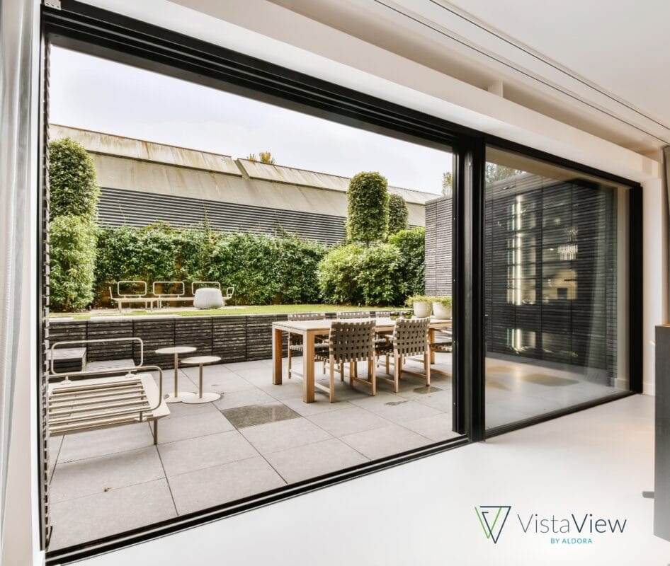 Sophisticated Sliding Glass Doors Provide Protection - VistaView